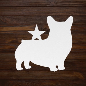 Corgi White Tree Topper Christmas Holiday Decoration Ornament Dog Gift ...