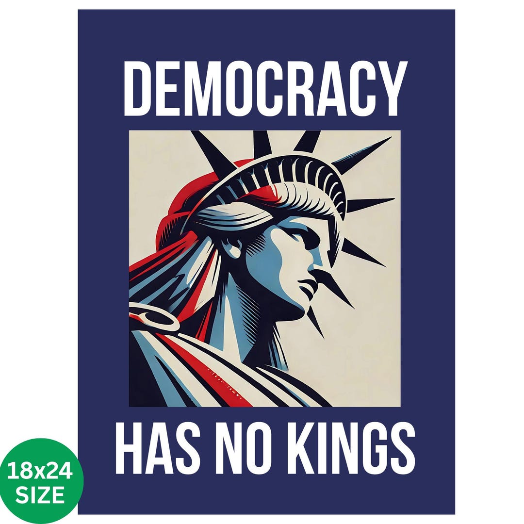 No King Subtle 8647 Anti Trump Poster Protest March Sign Poster, No ...