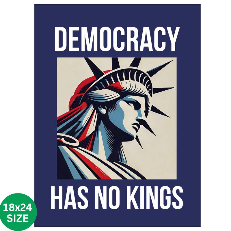 No Kings Protest Signs - Etsy