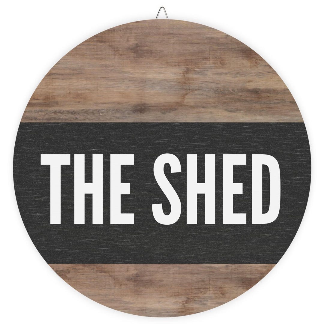 The Shed Sign Door Hanger Sign Wood Wall Art Welcome Sign Wall Art Door ...