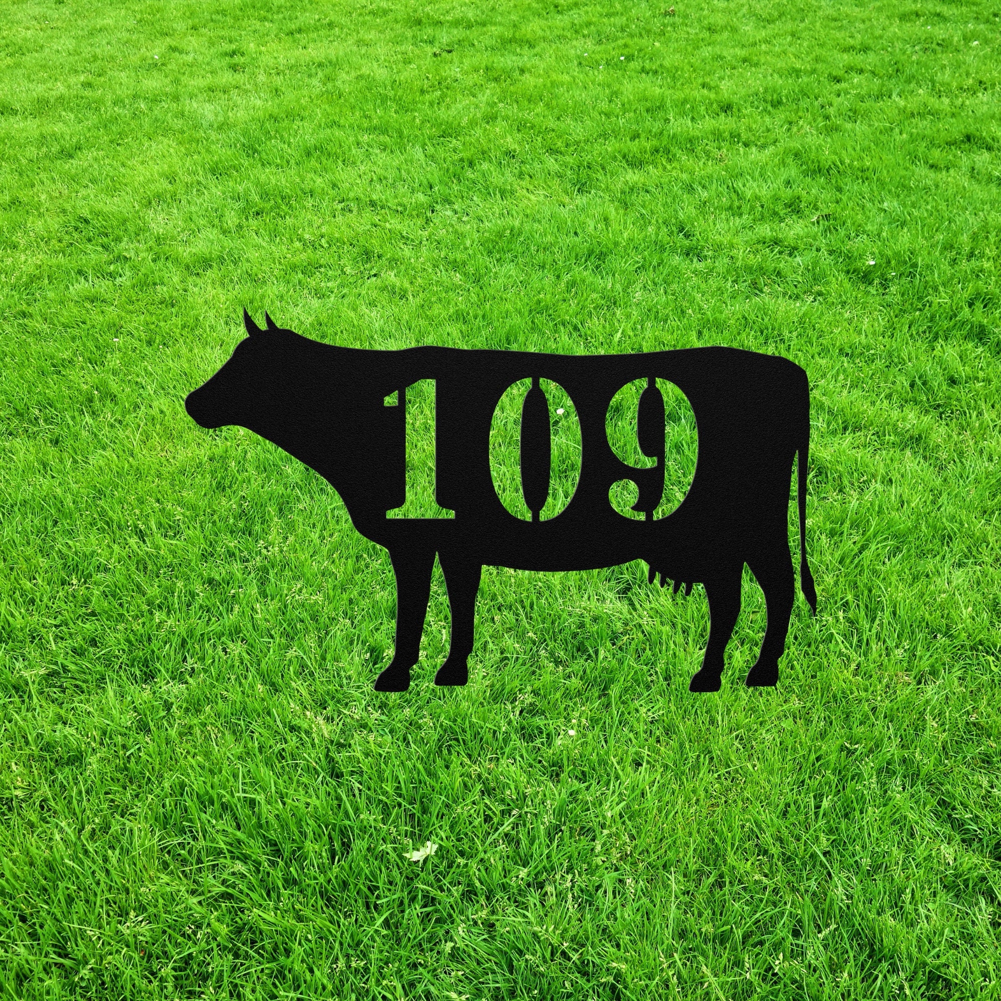 Cow Address House Sign Cow Metal Address Steel Yard Sign Cow - Etsy