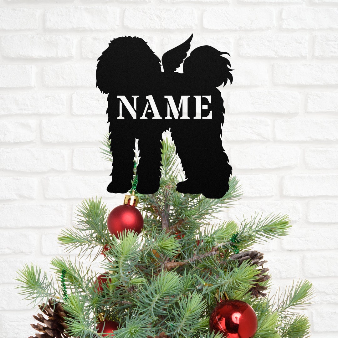 Goldendoodle Tree Topper Christmas Holiday Decoration Ornament Dog Gift ...