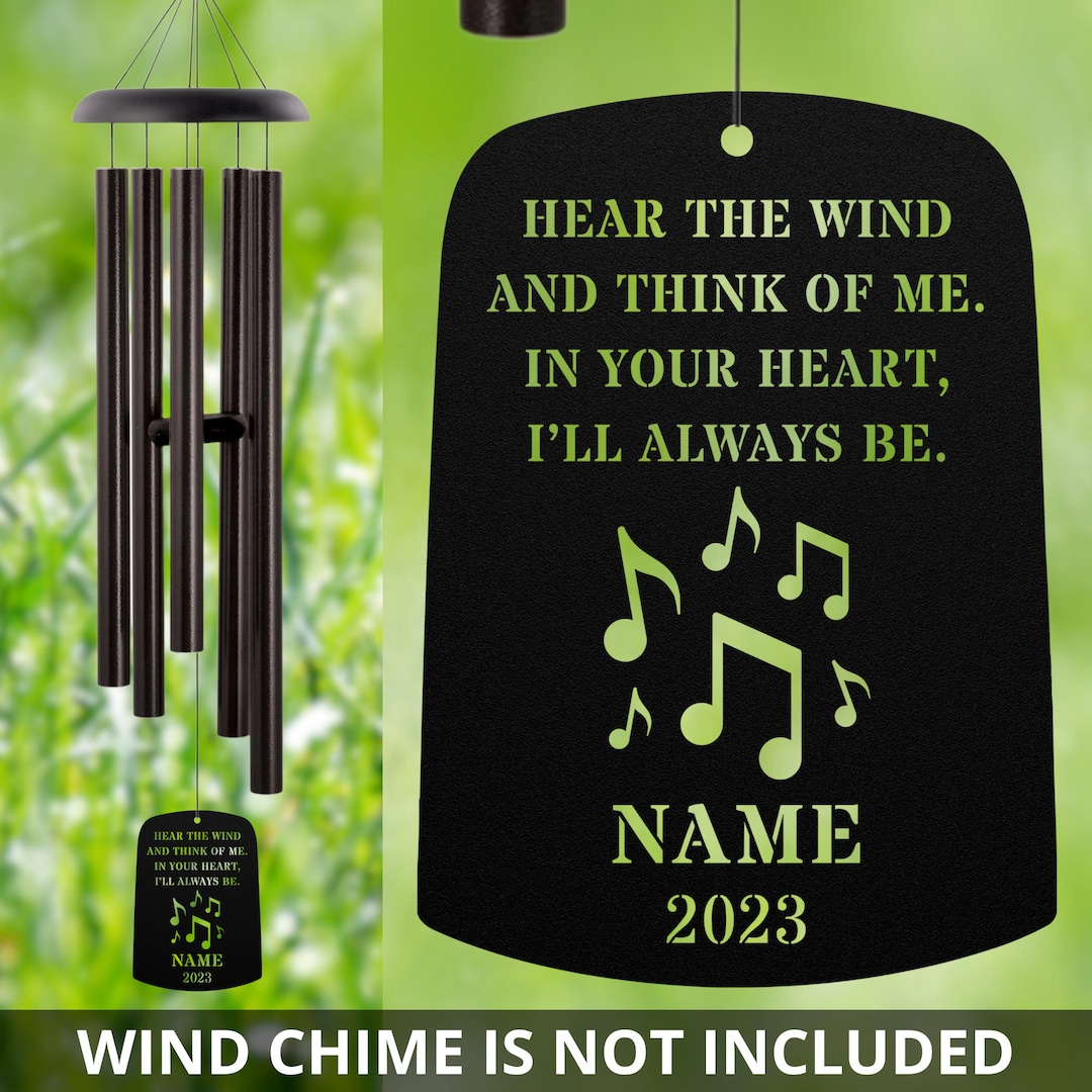 Musical Notes Wind Chime Sail Wind Chime Musical Notes Memorial Loss ...