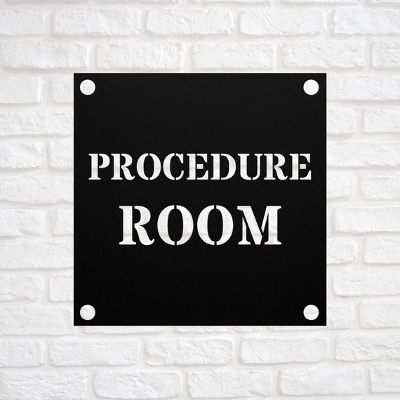 Procedure Room Metal Sign for Funeral Home Hospital Morgue - Etsy