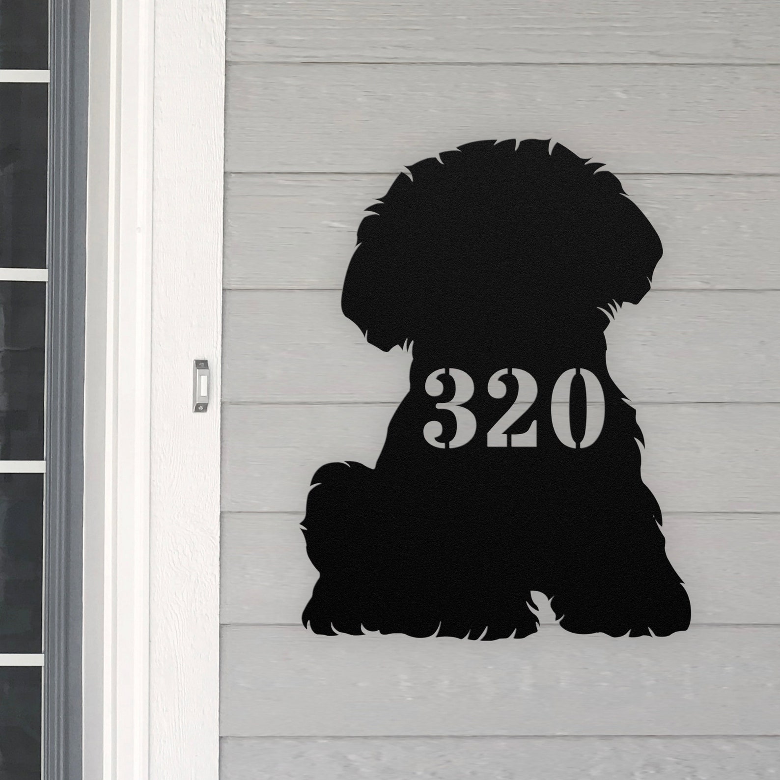 Personalized Maltese Address House Number Sign Malta Dog Metal Wall Art ...