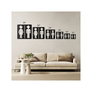 Cowboy Cowgirl Bathroom Metal Sign, Western Restroom Decor - Etsy