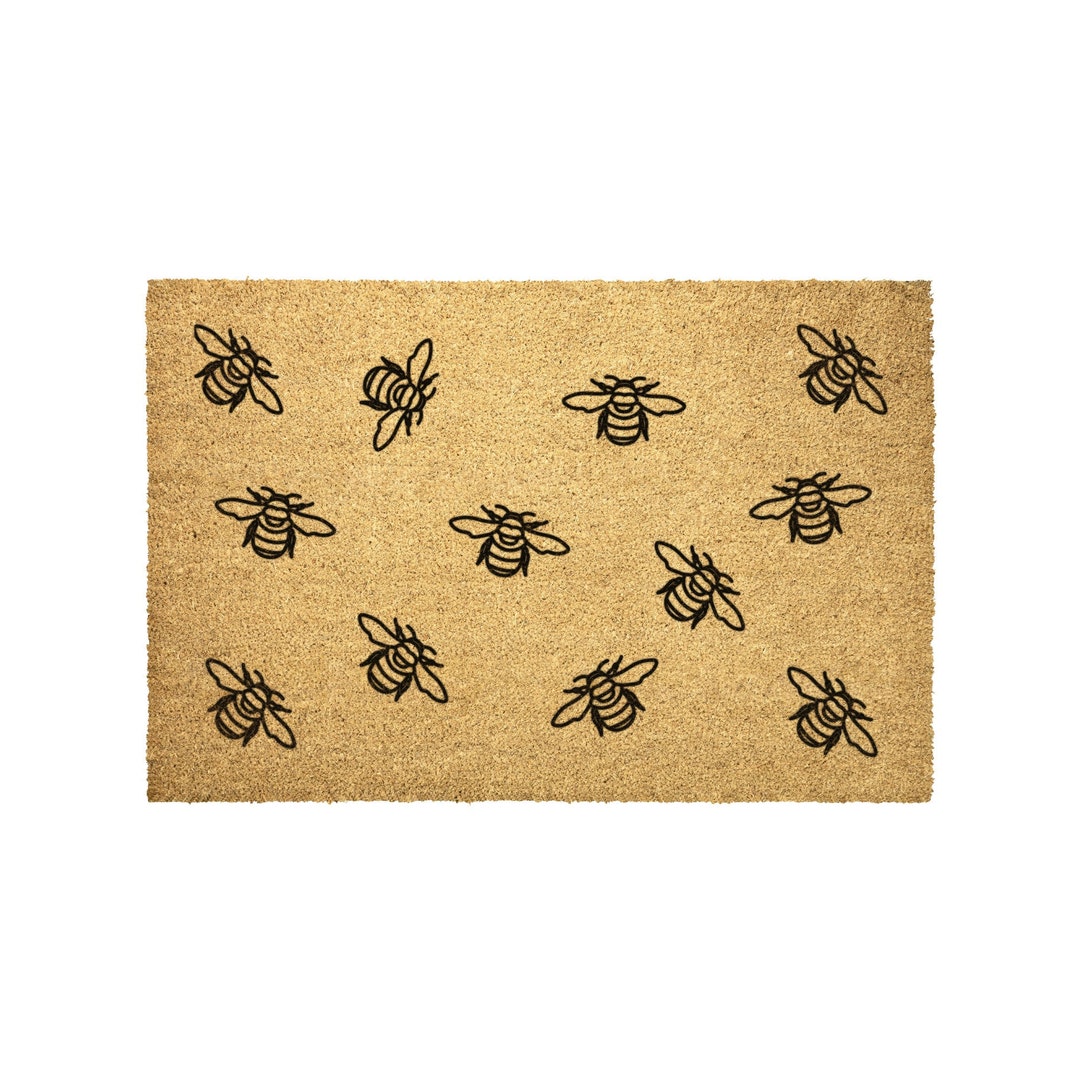 Bumble Honey Bee Doormat Outdoor Rug Door Mat Decor Housewarming Summer ...
