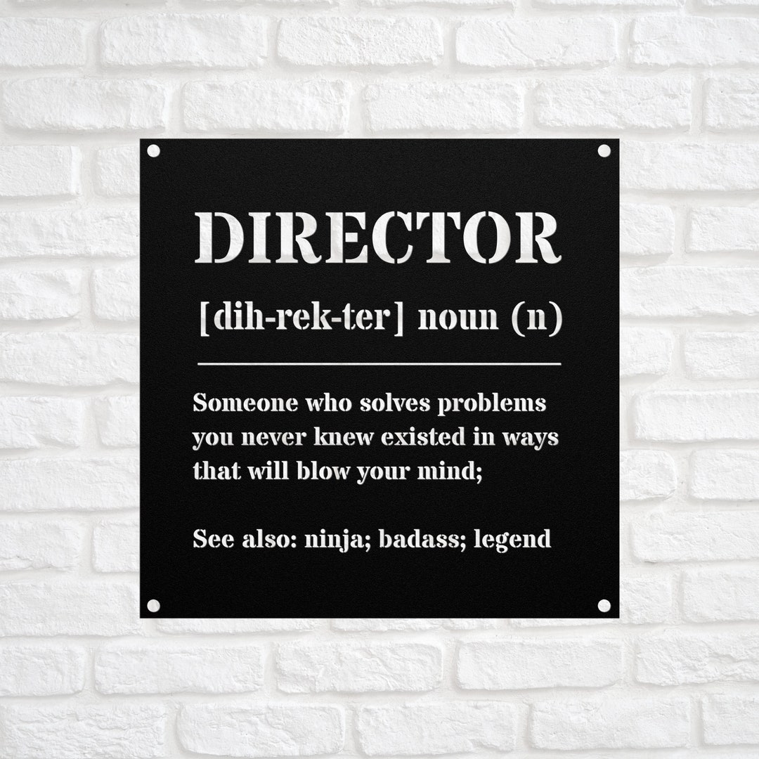 DIRECTOR Gift Metal Sign Birthday, Appreciation, Christmas Gifts Sign ...