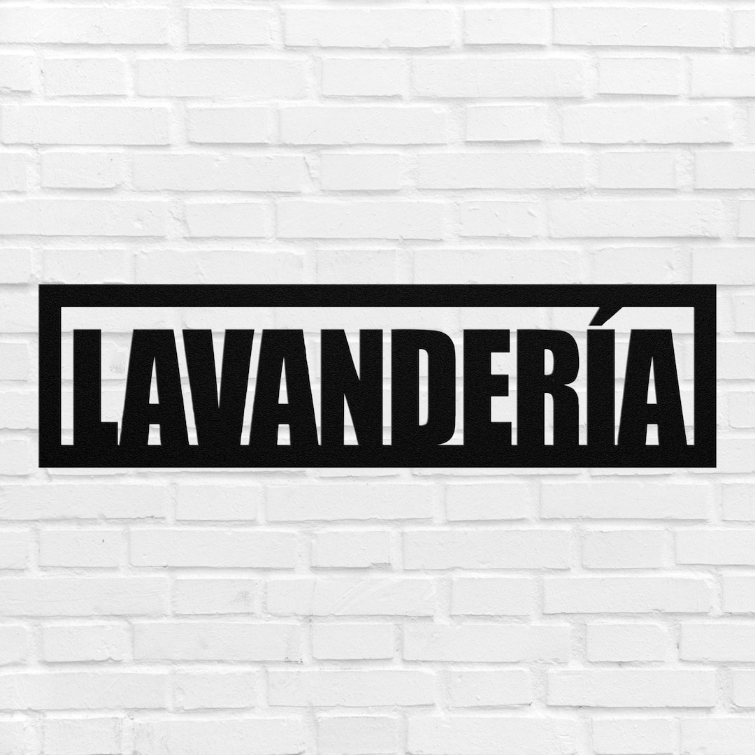 Lavanderia Sign, Spanish Metal Sign, La Familia Sign, Spanish Home ...