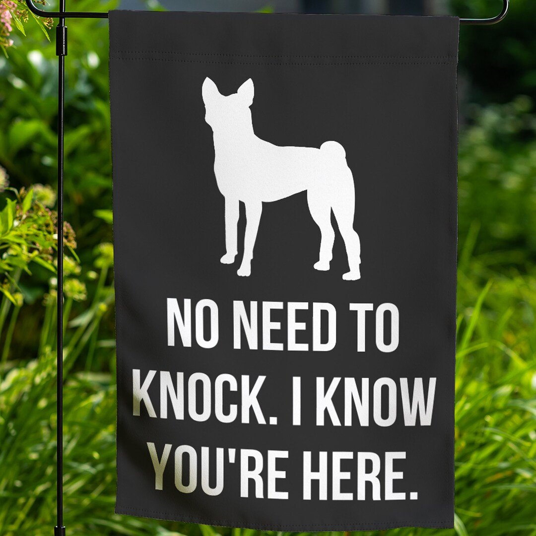 Basenji Garden Flag Yard Sign Art Banner Basenji Gift Lover Outdoor ...