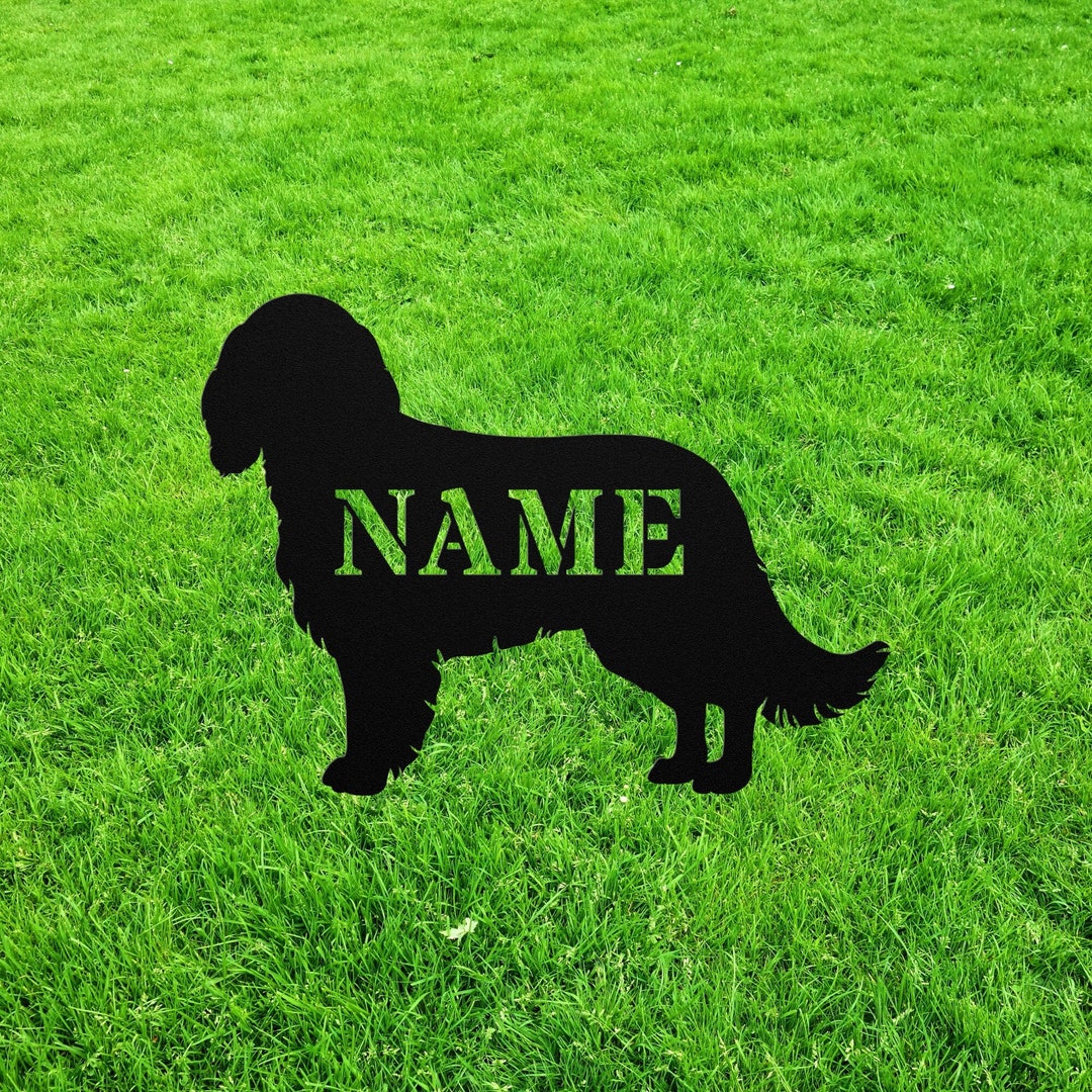 Personalized Welsh Springer Spaniel Yard Statue Stake, Custom Outdoor ...