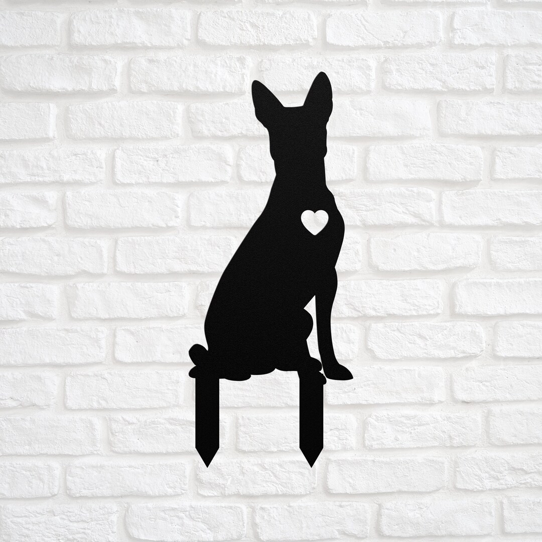 Personalized Basenji Garden Statue Stake, Custom Basenji Outdoor Yard ...