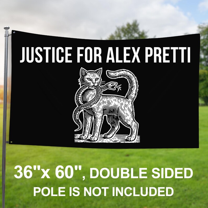 Justice for Alex Pretti Flag Ice Out Anti Trump Large Flag Protest ...