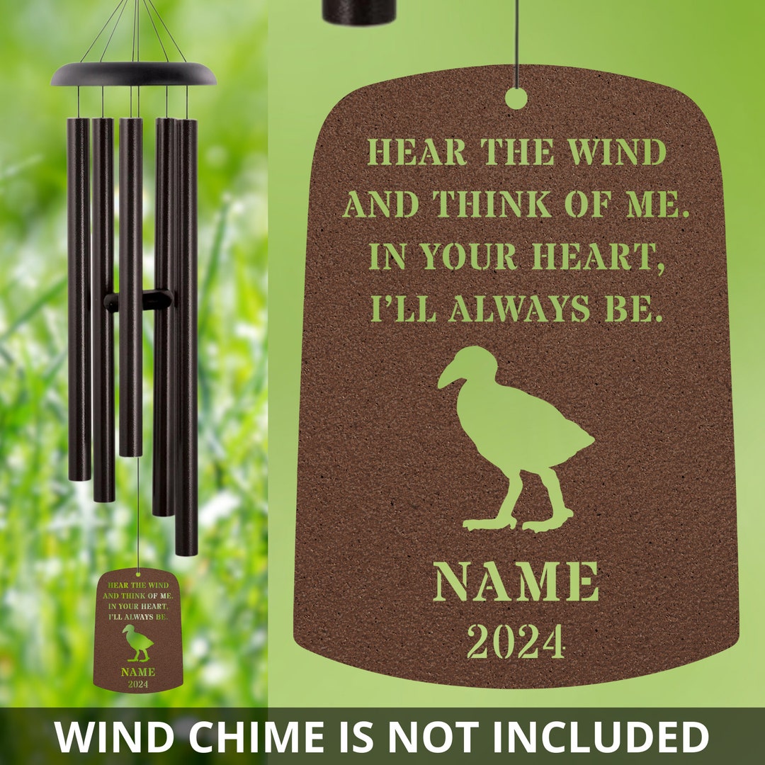 Rail Wind Chime Sail Rail Bird Memorial Loss Gift Sympathy Bereavement ...