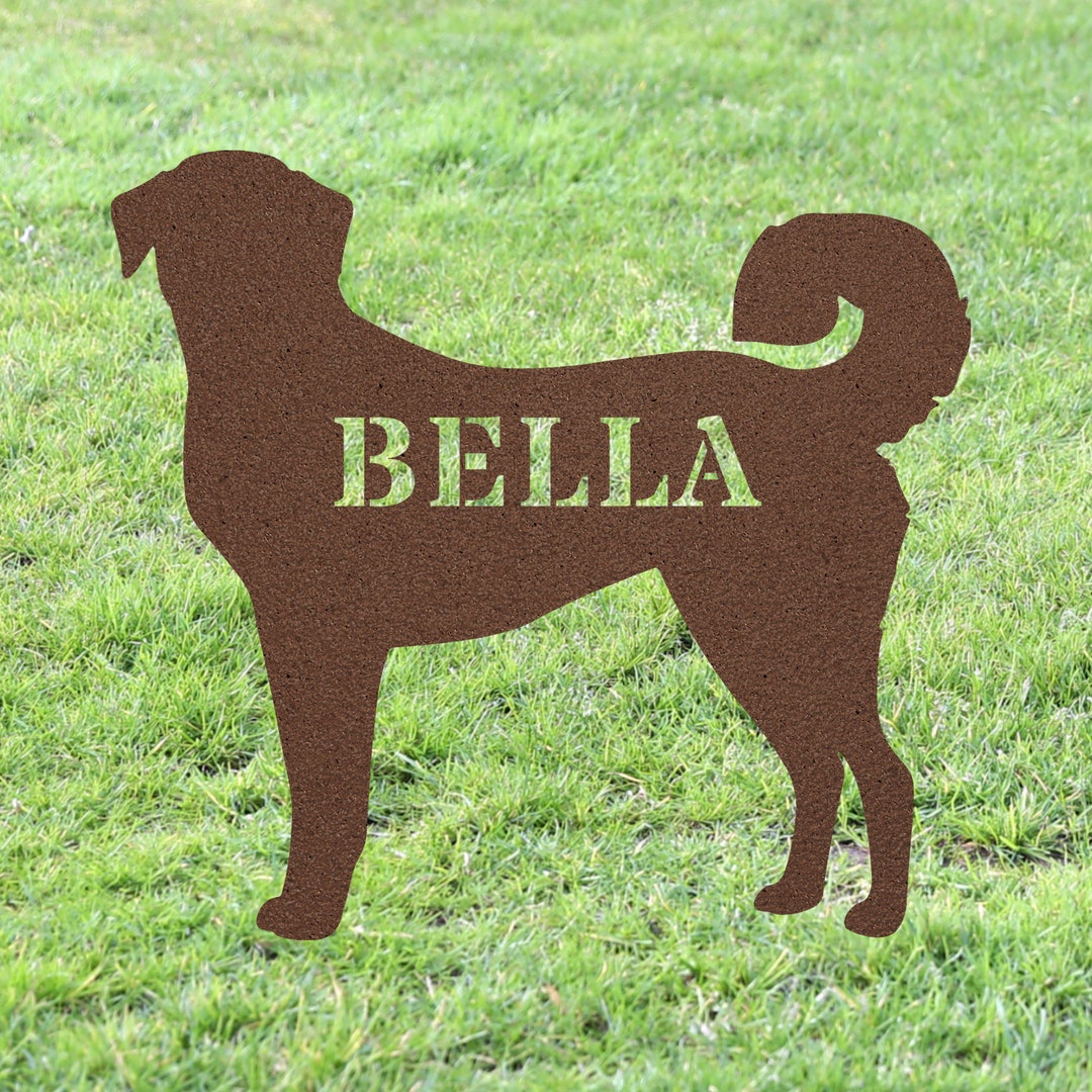 Anatolian Shepherd Yard Statue Stake Kangal Dog Memorial Wind Chime ...