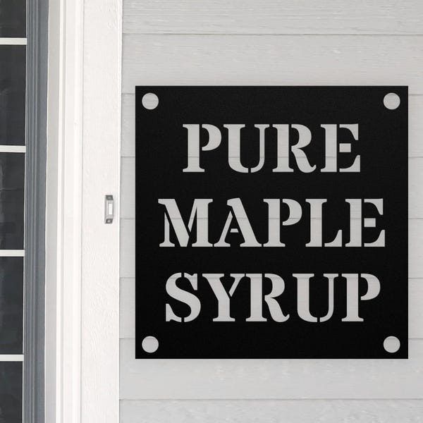 Maple Syrup Sign - Etsy