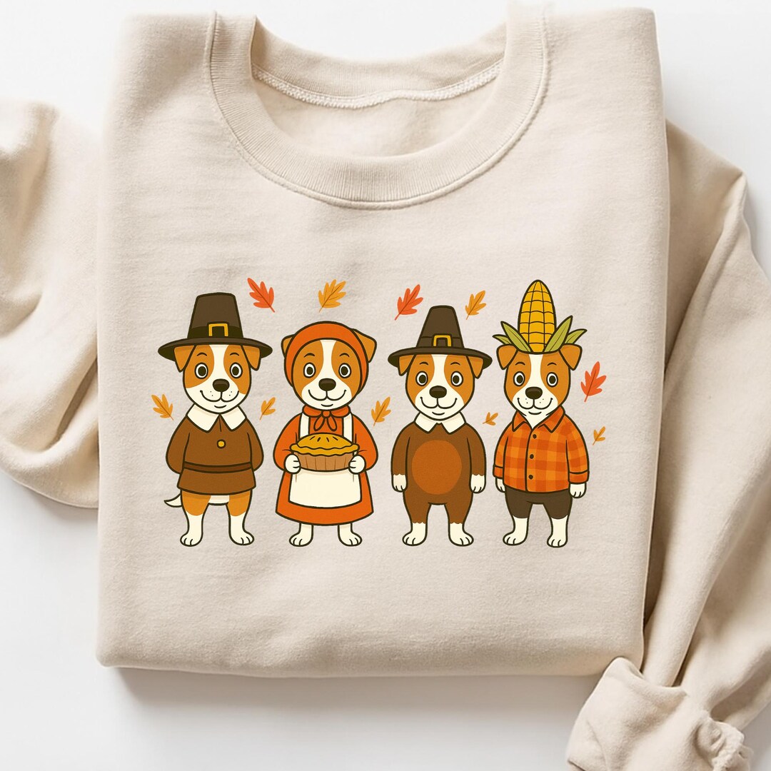 Jack Russell Terrier Thanksgiving Sweatshirt, Russel Terrier Fall ...