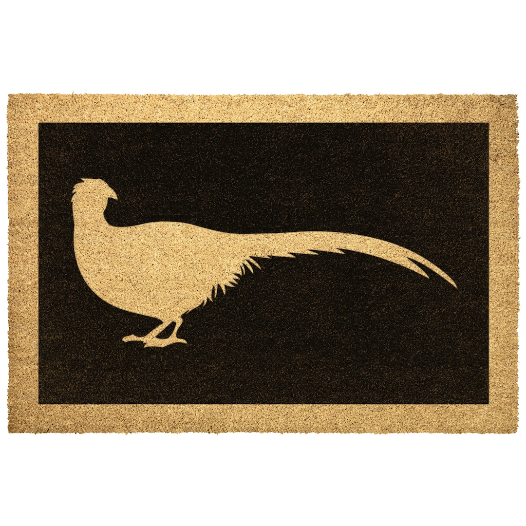 Pheasant Door Mat Fun Country Farmhouse Entrance Kitchen Utility Mat - Etsy