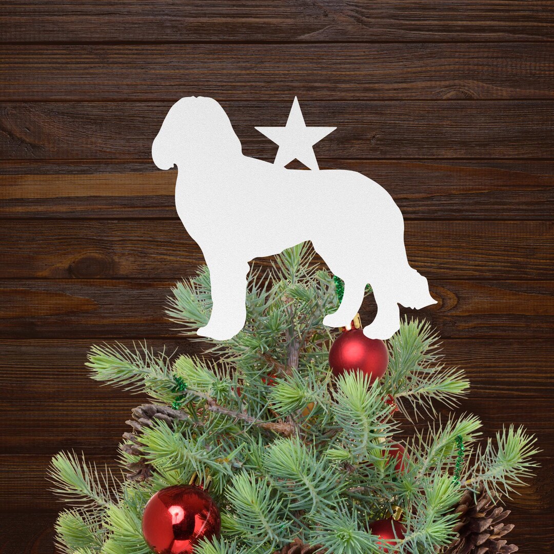 Labradoodle Tree Topper Christmas Holiday Decoration Ornament Dog Gift ...