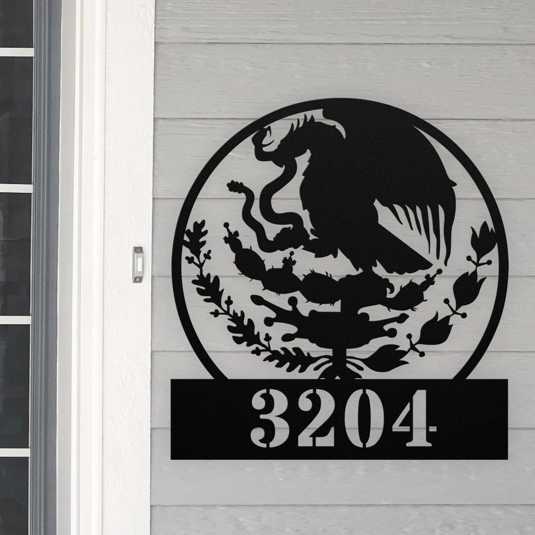 Mexican Coat of Arms Metal Sign, Escudo Nacional De México, Mexico ...