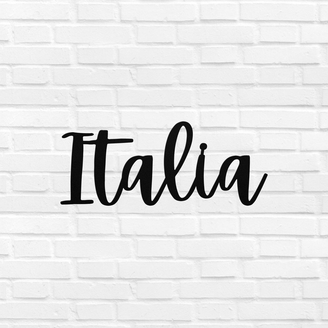 Italia Sign Metal Italy Wall Art Souvenirs Gift for Italian Decor ...
