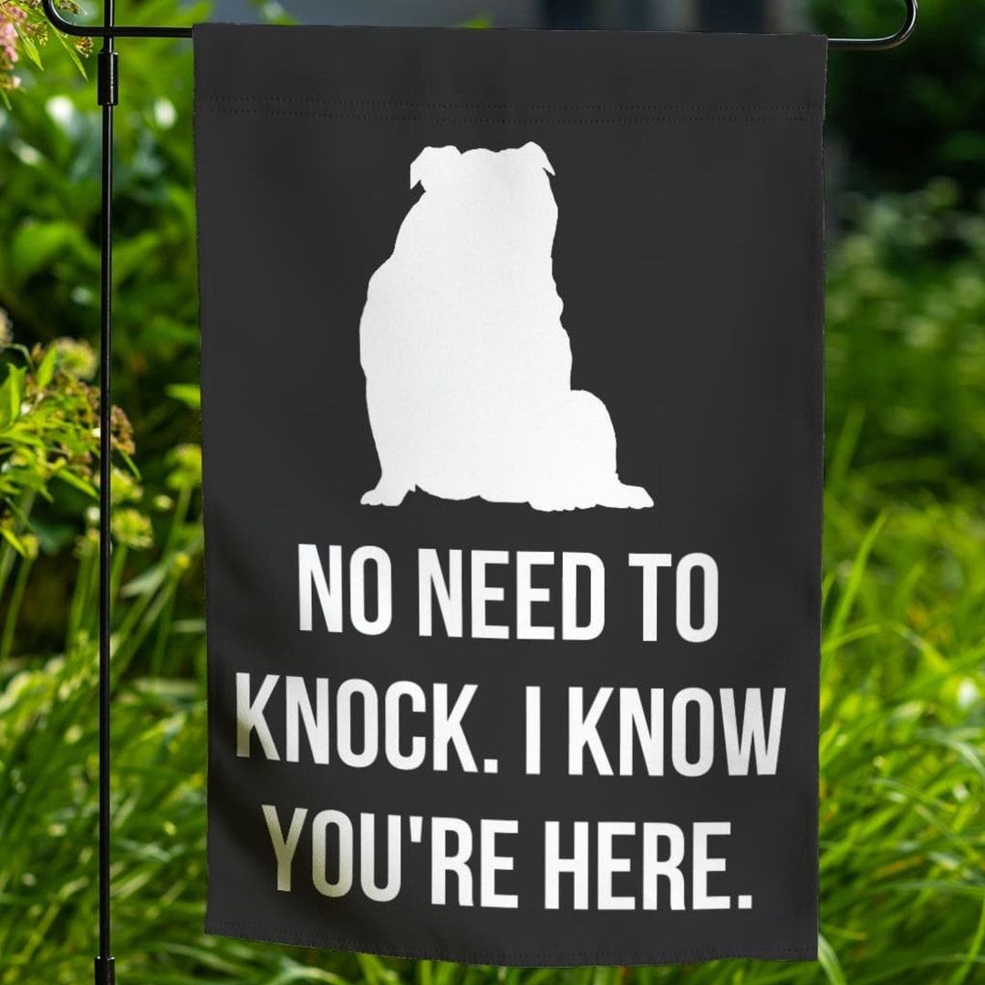 English Bulldog Garden Flag Yard Sign Art Banner English Bulldog Gift ...