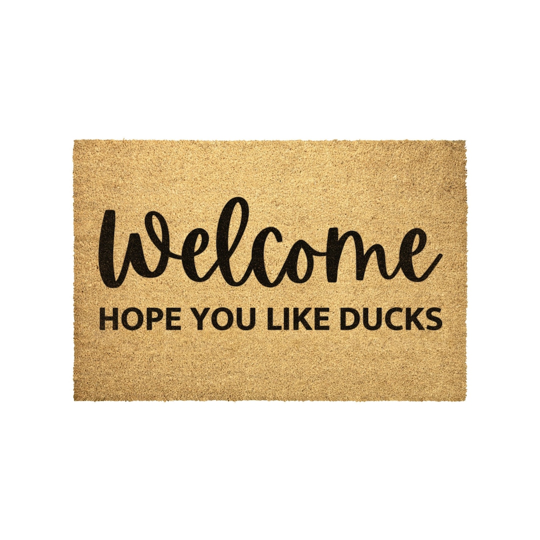 Duck Coir Doormat Outdoor Rug Hope You Like Ducks Door Mat Decor ...