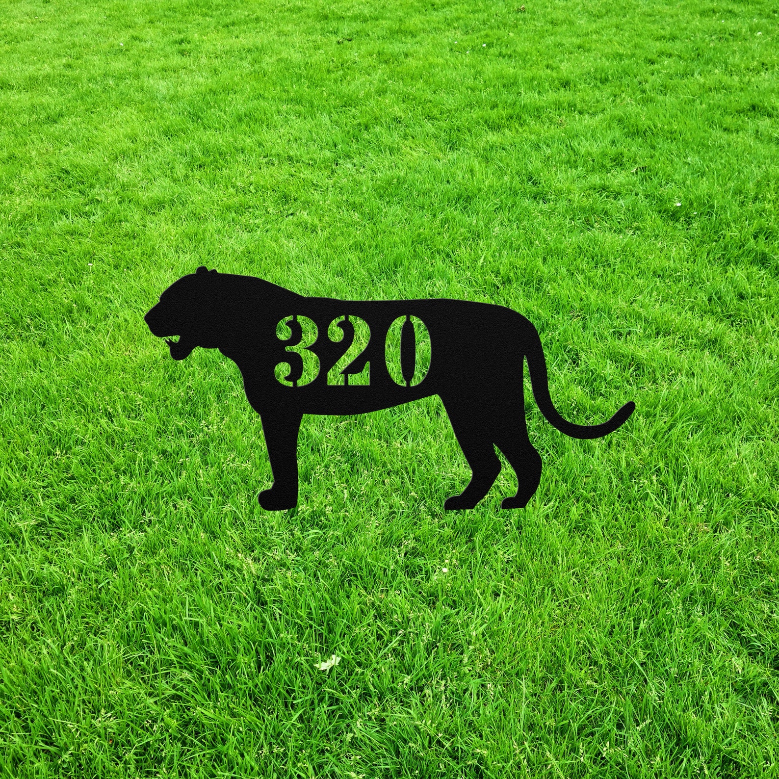 Tiger Address House Sign Tiger Metal Address Steel Yard Sign - Etsy