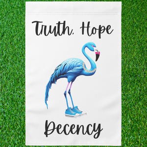 Kamala Harris 2024 Garden Flag Truth Hope Decency Yard Sign We Choose ...