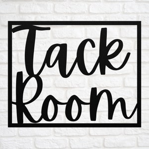 Tack Room Metal Sign for Farm Ranch Barn Wall Art Plaque Front Door ...