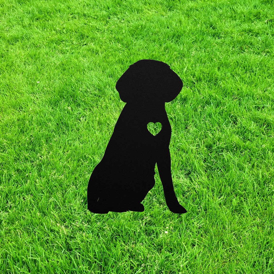 Personalized Beagle Garden Statue Stake, Custom Beagle Outdoor Yard Art ...
