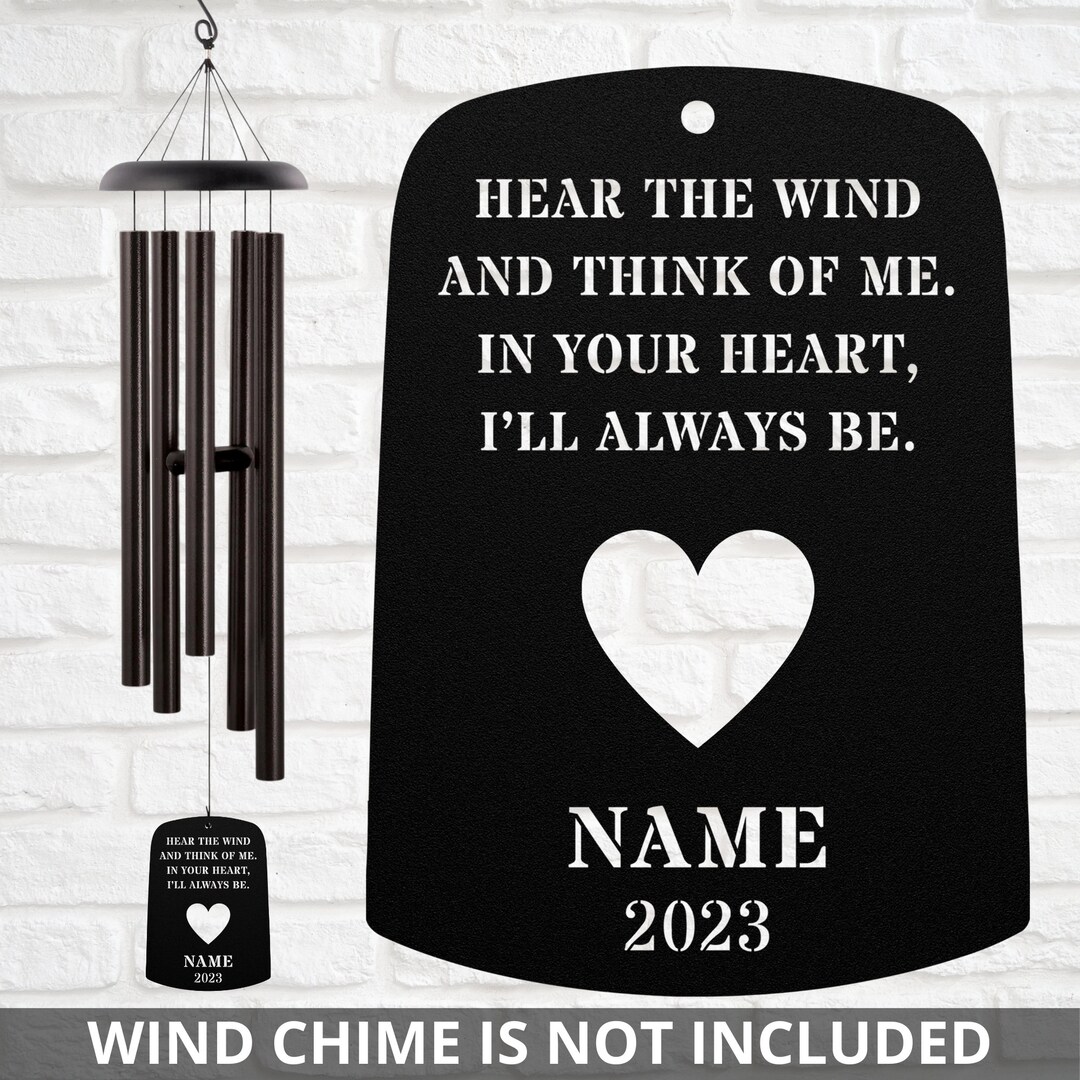 Loss of Father Wind Chime Sail Outdoor Wind Chime for Loss of Father ...