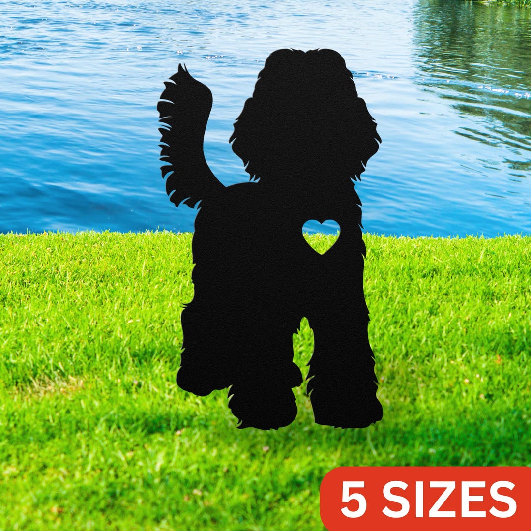 Personalized Labradoodle Garden Statue Stake, Custom Labradoodle ...