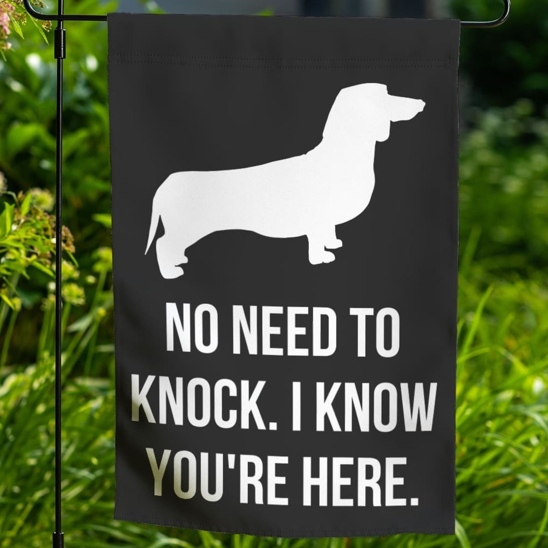 Sausage Dog Garden Flag Yard Sign Art Banner Weiner Weenie Gift Lover ...