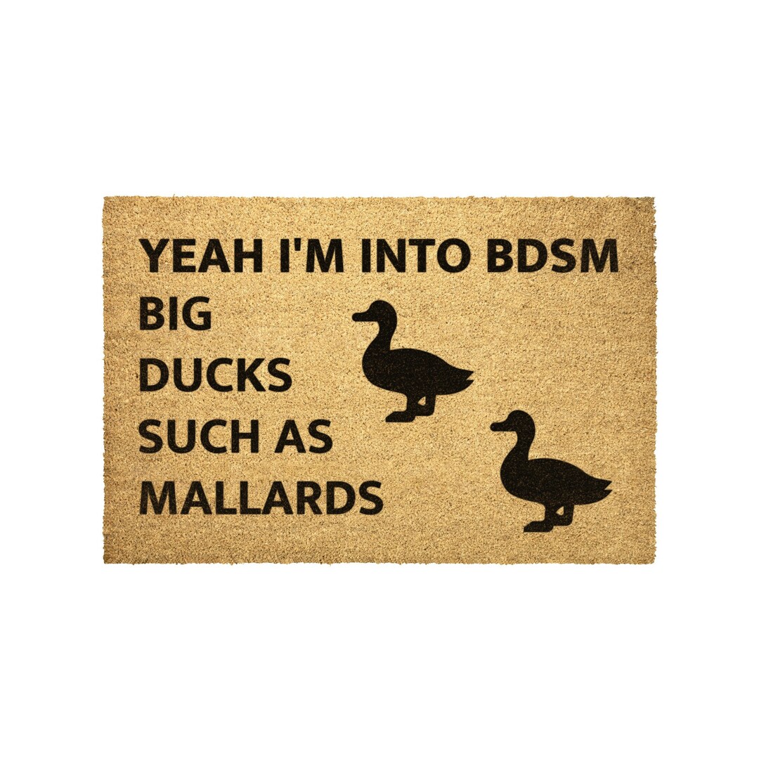 Big Ducks Such as Mallards Doormat, Mallard Hunting Outdoor Mat, Duck ...