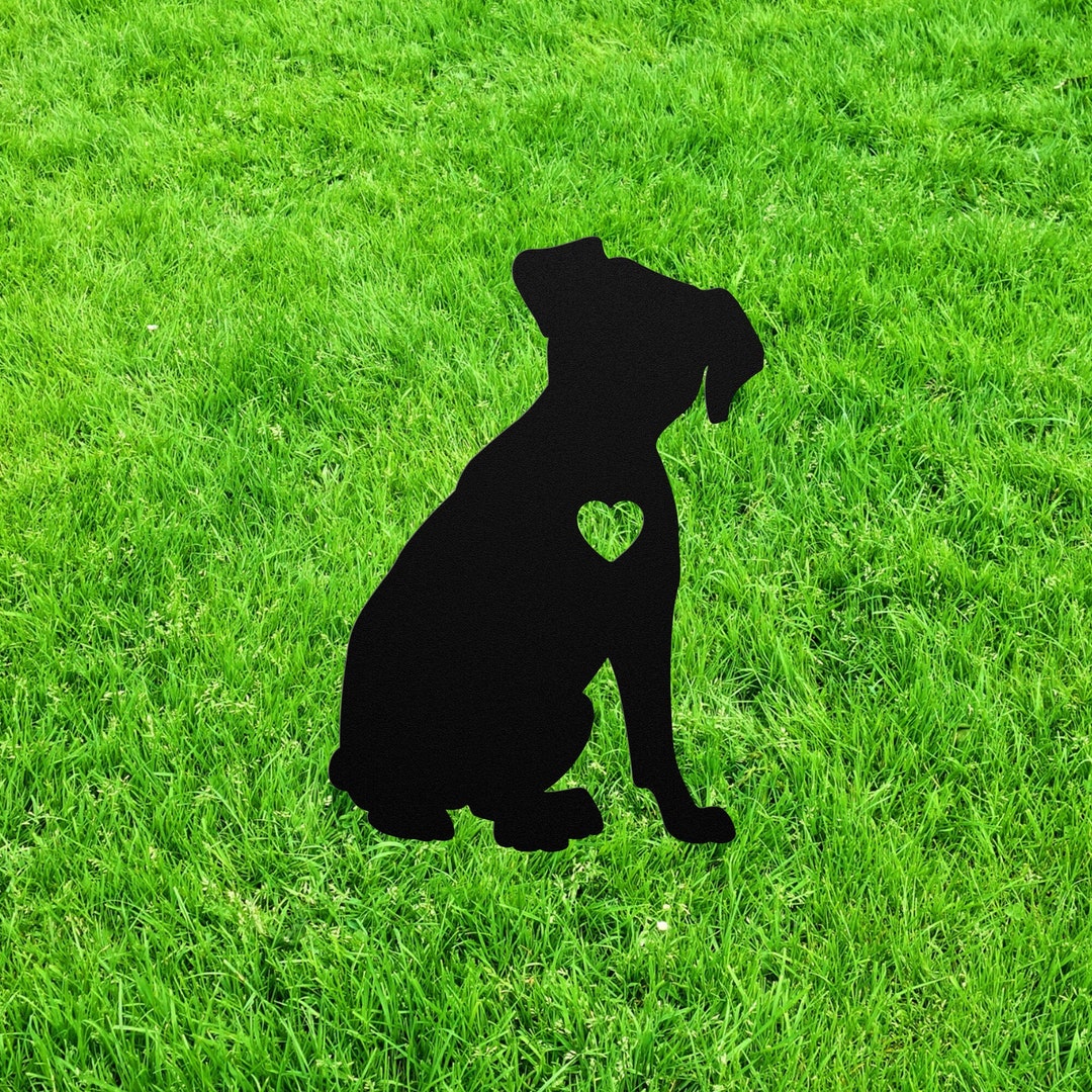 Personalized Boxer Dog Garden Statue Stake, Custom Boxer Dog Outdoor ...