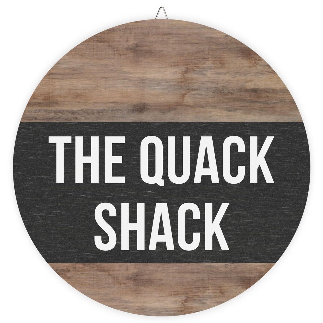 The Quack Shack Sign - Duck Waterfowl Chicken Coop Wood Sign Door ...