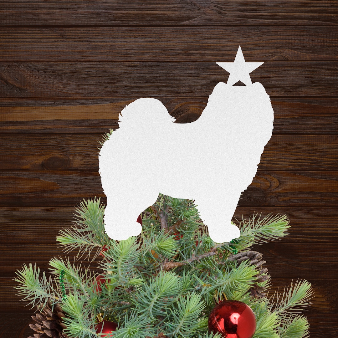 Chow Chow Tree Topper Christmas Holiday Decoration, Custom Long Haired ...