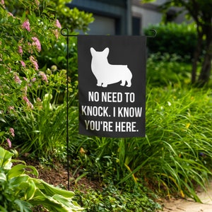 Corgi Garden Flag Yard Sign Art Banner Corgi Gift Lover Outdoor Decor ...