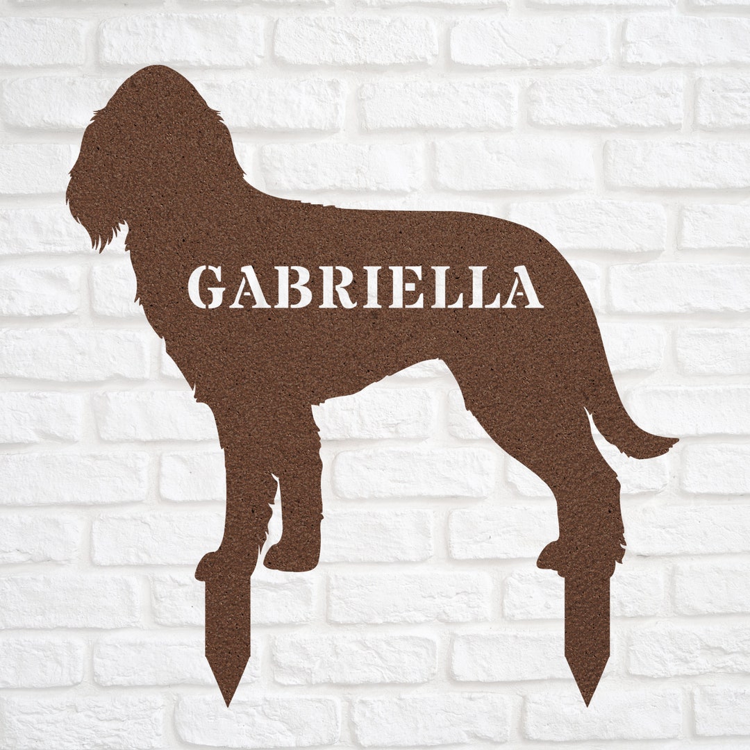 Personalized Spinone Italiano Yard Statue Stake, Custom Spinone ...