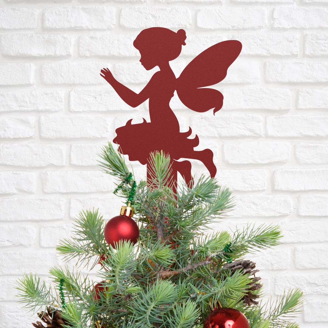 Fairy Tree Topper - Red Metal Tree Topper - Etsy