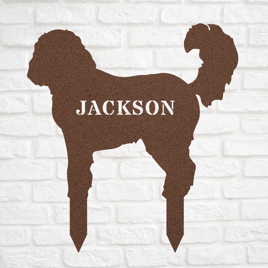 Cockapoo Yard Statue Stake Cockapoo Memorial Wind Chime Outdoor Garden ...