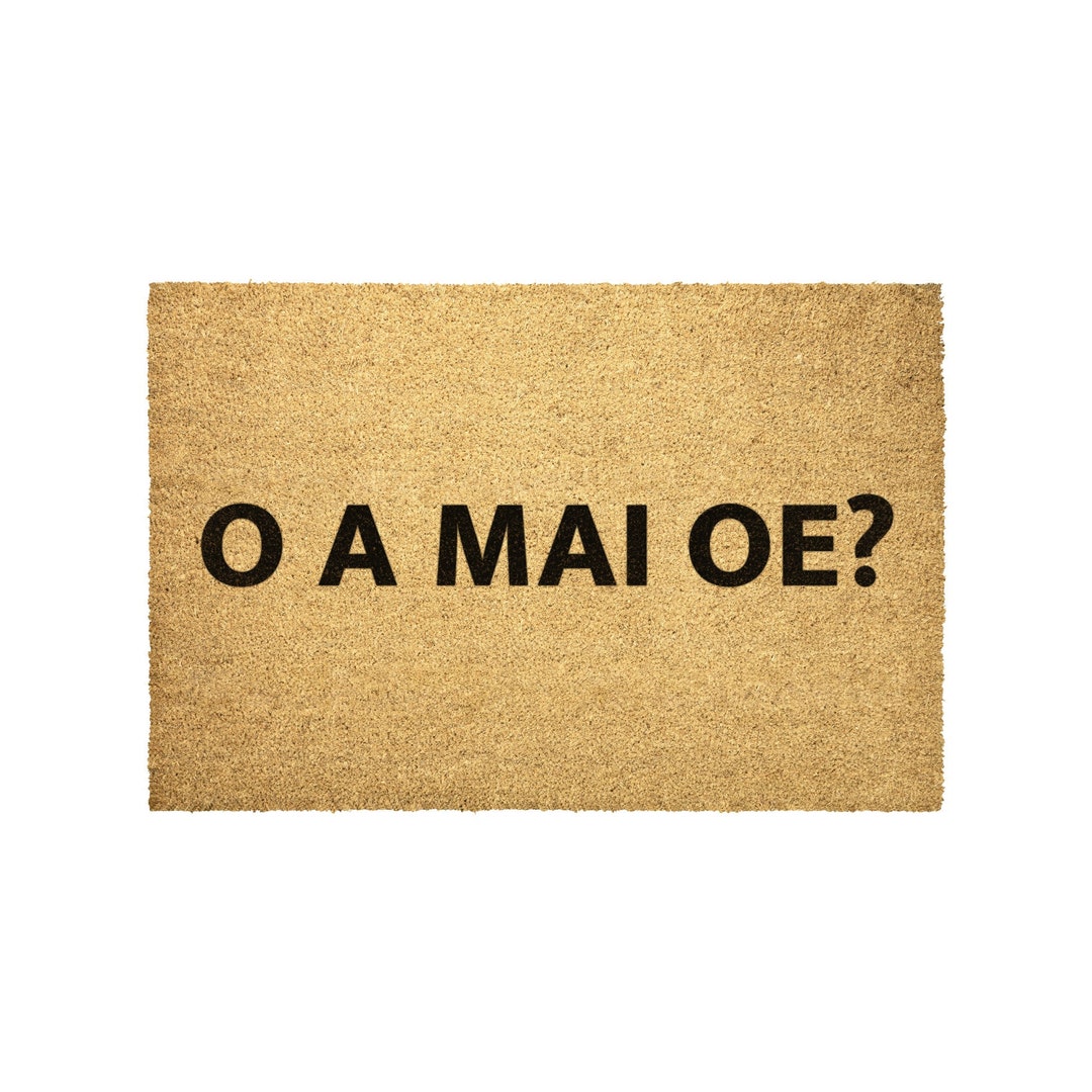 Samoan Doormat Decor Art Outdoor Rug, How Are You in Samoan, Samoa ...