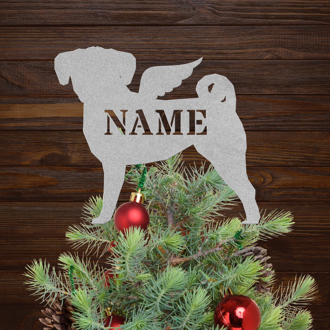 Puggle Tree Topper Christmas Holiday Decoration Ornament Dog Gift Ideas ...