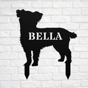 Personalized Schnoodle Yard Statue Stake, Custom Dog Outdoor Garden Art ...