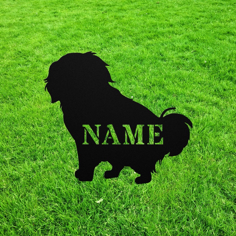 Personalized Japanese Chin Yard Statue Stake, Custom Japanese Chin ...