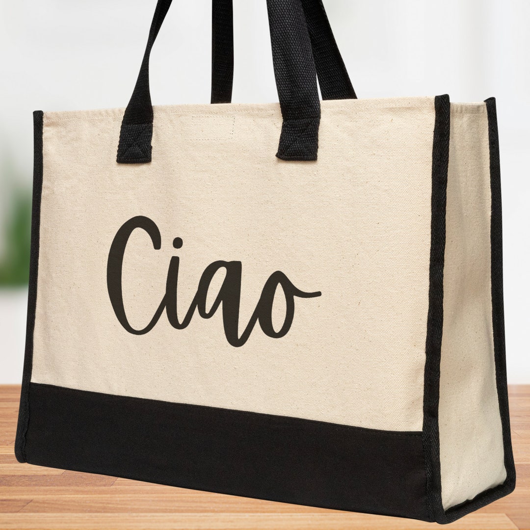 Ciao Tote Bag Italian Gift Italy Italia Wedding Bachelorette Bridesmaid ...
