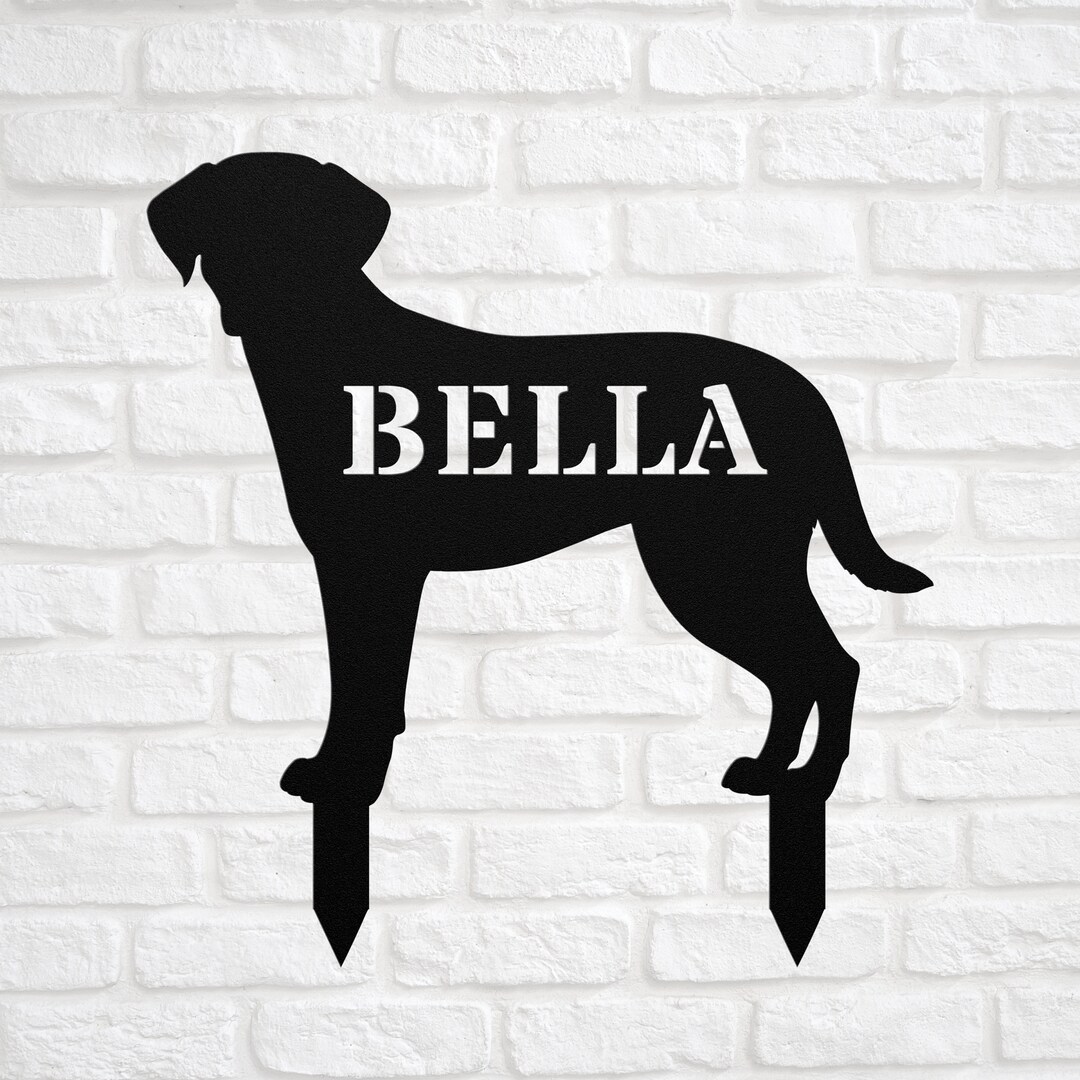 Personalized Yellow Lab Yard Statue Stake Custom Yellow Labrador Dog ...