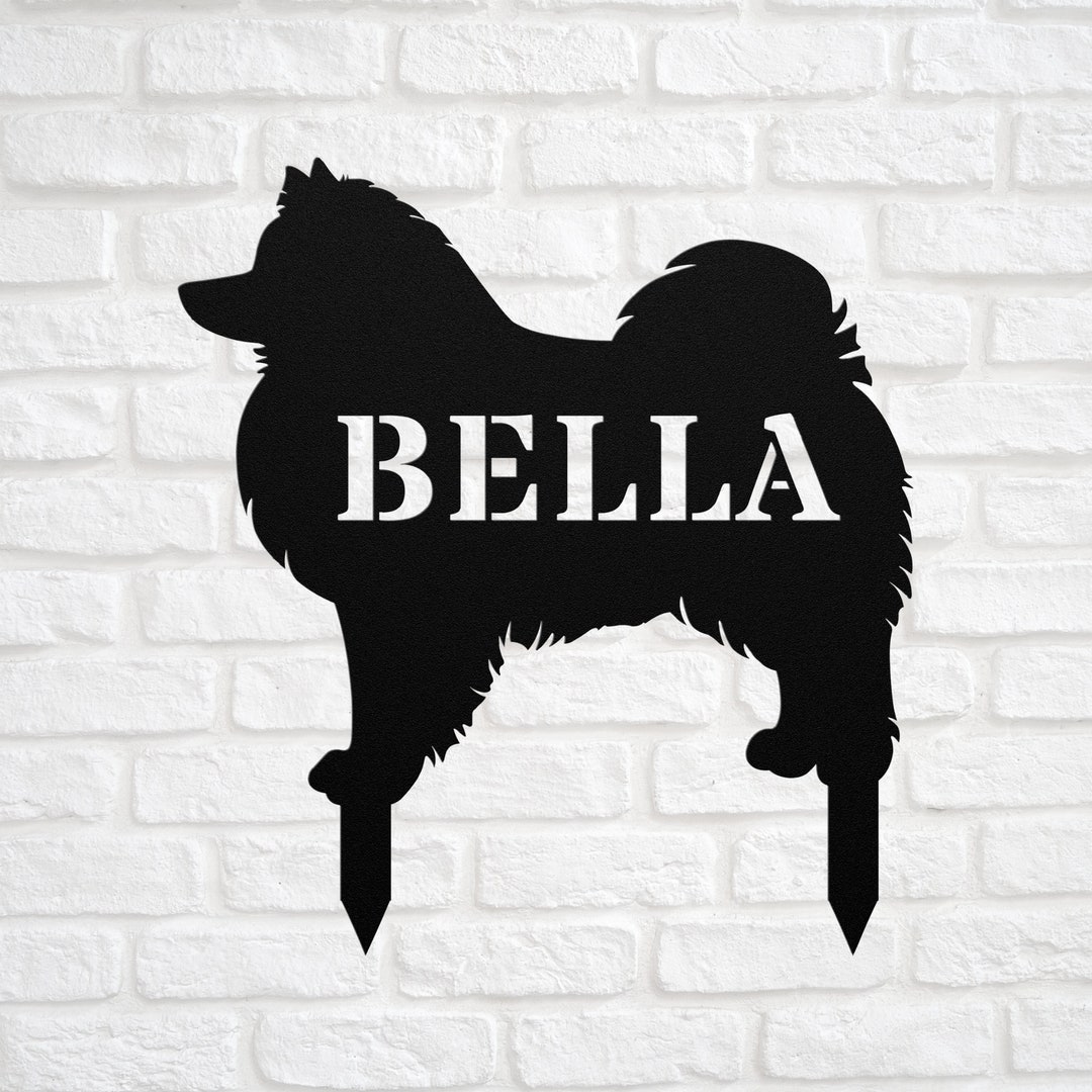 Personalized American Eskimo Dog Statue Stake, Custom American Eskimo ...