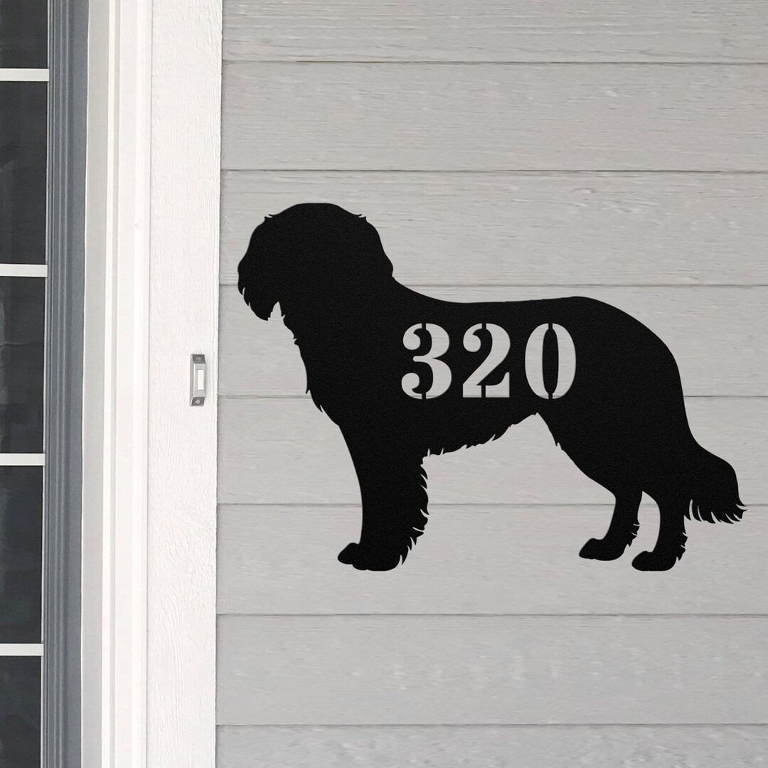 Personalized Stabyhoun Address House Number Sign Metal Wall Art, Custom ...